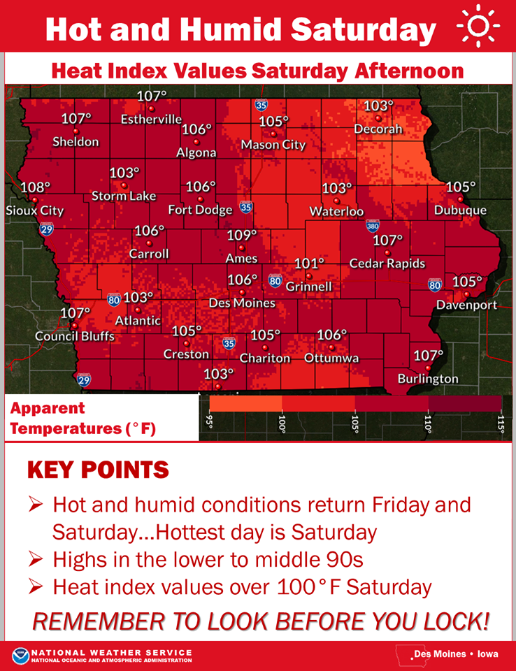 Hot and sticky weather ahead…. « KJAN | Radio Atlantic, IA – AM 1220