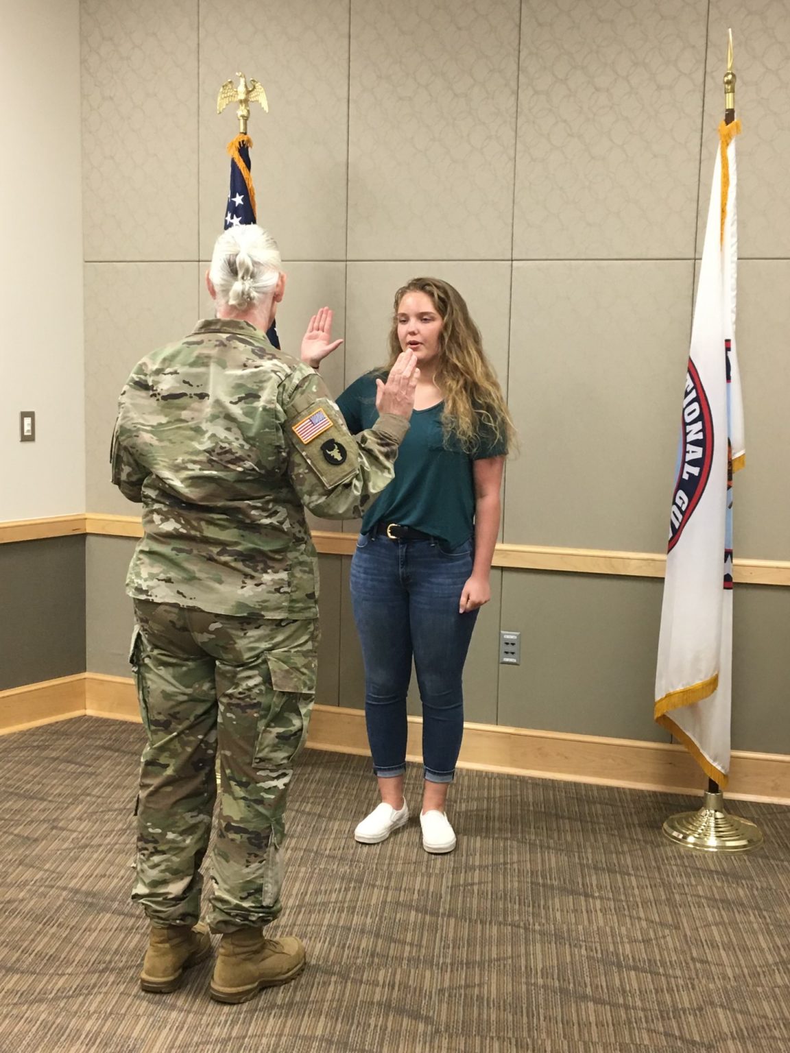 Iowa National Guard welcomes the first female enlisted Infantry soldier ...