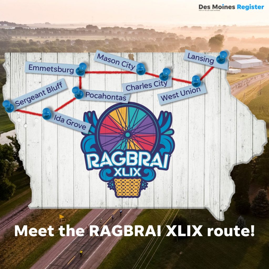 RAGBRAI 2022 route announced « KJAN | Radio Atlantic, IA – AM 1220