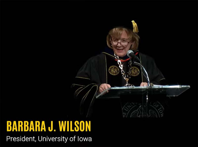 New University of Iowa president installed « KJAN | Radio Atlantic, IA ...