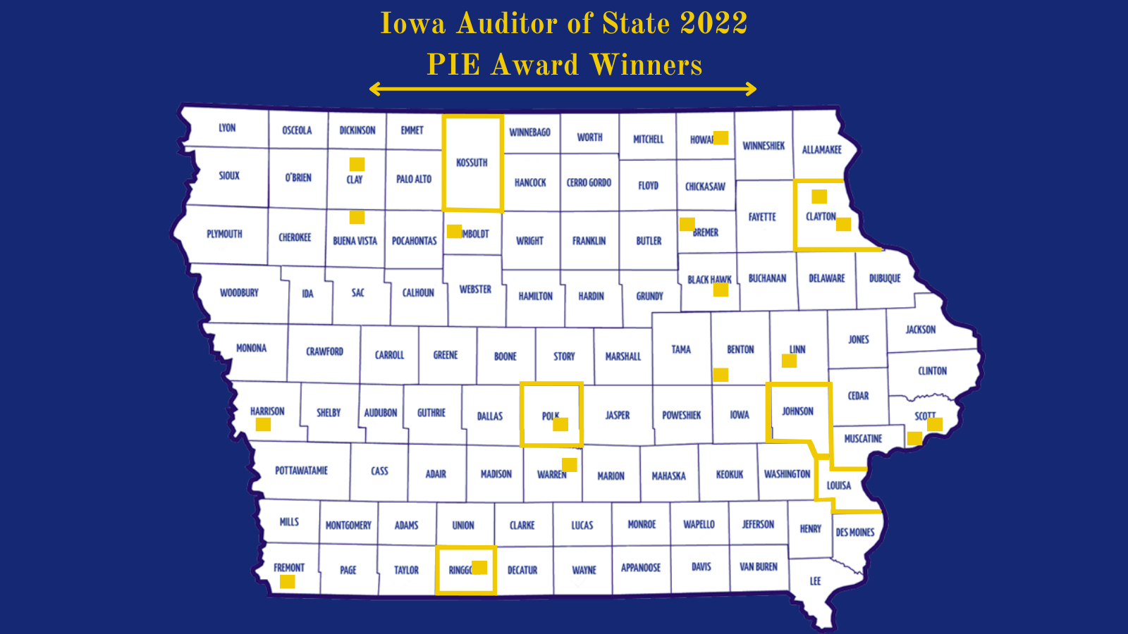 Auditor of State Rob Sand announces the winners of the 2022 Public ...