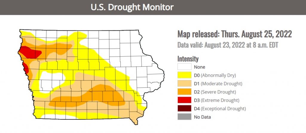 Drought in Iowa worsens, lessens, as farmers plan for harvest « KJAN ...
