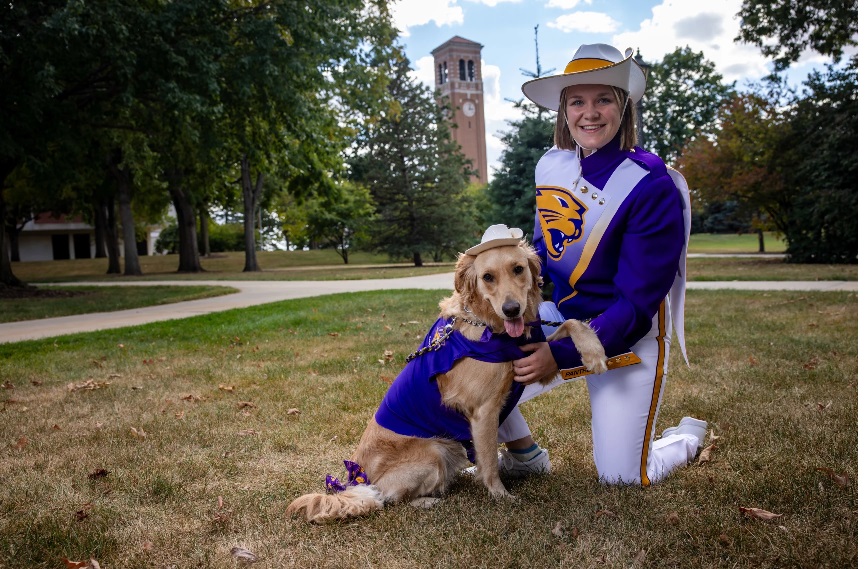 How a service dog became a beloved member of the UNI marching band ...