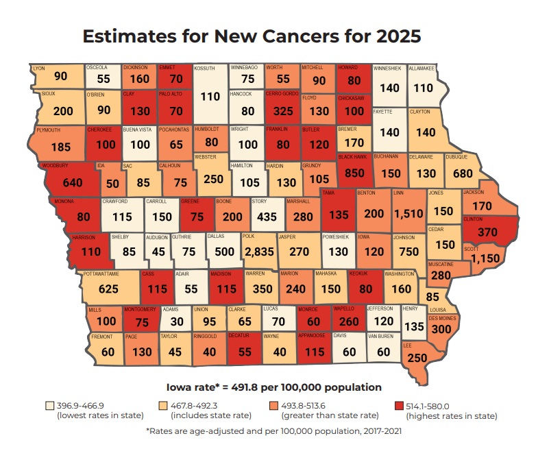 Report: Iowa will see 21,200 new cancer cases this year « KJAN | Radio ...